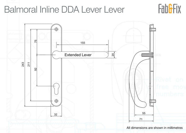 Fab n Fix DDA Balmoral Handle Long Back Plate – Window and Door Parts Ltd